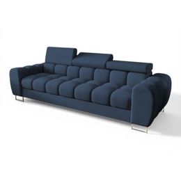 Fun M&ouml;bel SOFA 3-sitzer Bastien In Stoff Terra