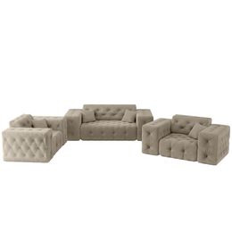 Fun M&ouml;bel SOFASET Chantal In Moly