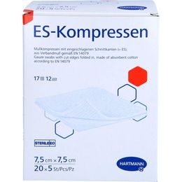 ES-KOMPRESSEN steril 7,5x7,5 cm Gro&szlig;packung 20X5 St