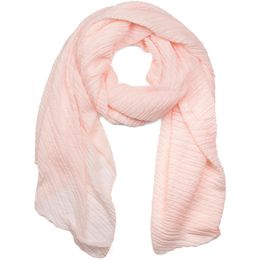 Schal styleBREAKER "Gekreppter Unifarbener Schal", Damen, orange (apricot), Obermaterial: 50% Viskose CV. 50% Baumwolle CO., Modisch, Modet&uuml;cher Schal