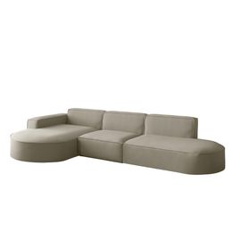 Fun M&ouml;bel ECKSOFA Ottomane Palma Opera Velvet