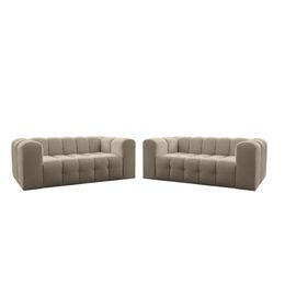 Fun M&ouml;bel SOFASET Solvie 2-2 In Moly
