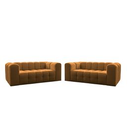 Fun M&ouml;bel SOFASET Solvie 2-2 In Moly