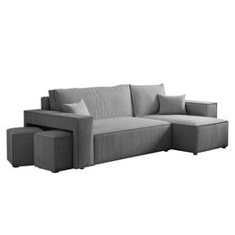Fun M&ouml;bel ECKSOFA Adara Inkl. Hocker