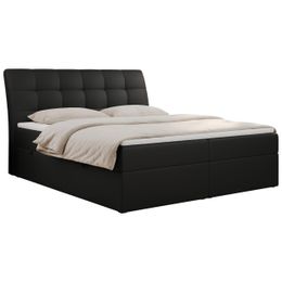 BOXBETT DIEGOS 120/200 Schwarz Kunstleder - H3