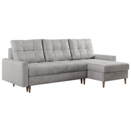 ECKSOFA Colin Velvet Hellgrau