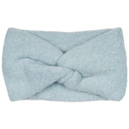 Stirnband styleBREAKER "Weiches Feinstrick Stirnband mit Twist Knoten", Damen, blau (hellblau), Obermaterial: 100% Polyacryl PAN., Modisch, M&uuml;tzen Stirnband