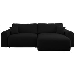 ECKSOFA NELSON Schwarz Boucle