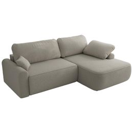 ECKSCHLAFSOFA CUBO L Hellgrau Boucle - rechts