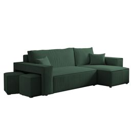 Fun M&ouml;bel ECKSOFA Adara Inkl. Hocker