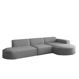Fun M&ouml;bel ECKSOFA Ottomane Palma Opera Velvet