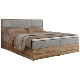 BOXBETT ALBERO 2 - 140/200 Hellgrau Struktur - H3