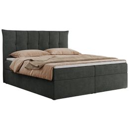 BOXBETT PREMIUM 10 180/200 Dunkelgrau Struktur - H4