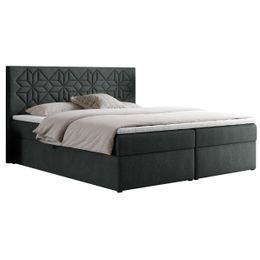 BOXBETT LEILA 120/200 Dunkelgrau Struktur - H4