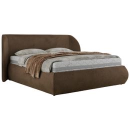 POLSTERBETT CAELA CLASSIC 200/200 - Braun Velvet - Multipocket-Matratze