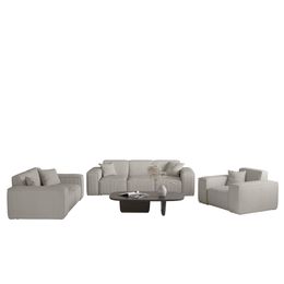 Fun M&ouml;bel SOFASET Celes Premium 3-2-1 Stoff Scala