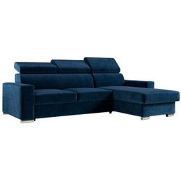 ECKSOFA FOX-L Dunkelblau