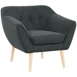 SESSEL Pirs 1 Sitzer Strukture Dunkelgrau
