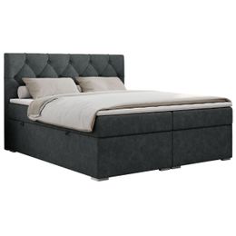 BOXBETT ALDA 120/200 Dunkelgrau Struktur - H4