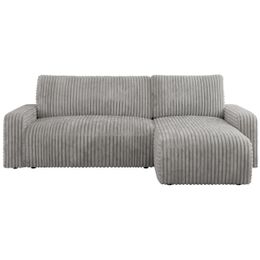 ECKSOFA ARGOS Hellgrau Cord
