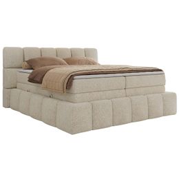 BOXSPRINGBETT NIRA KING 200/200 Creme Strukture - H3