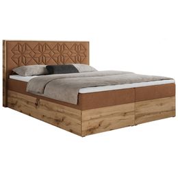 BOXBETT NESSI - 180/200 Orange Struktur - H3