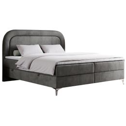 BOXBETT EIRA 120/200 Dunkelgrau Velvet - H4