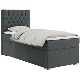 BOXBETT PERA 90/200 Dunkelgrau Struktur - H3 - Links Seite