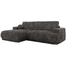 ECKSCHLAFSOFA RINA L Grau Cord - links