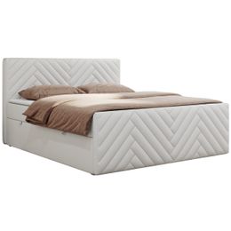 BOXBETT PARIS DUO 120/200 - Wei&szlig; Kunstleder - H4