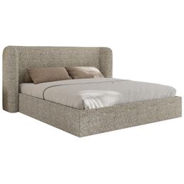 POLSTERBETT EMORA CLASSIC 180/200 - Beige Strukture - ohne Matratze
