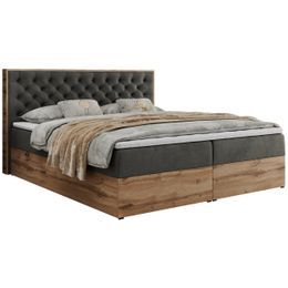 BOXBETT ALBERO 3 - 120/200 Dunkelgrau Velvet - H3