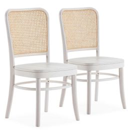 STUHL-SET 2 Vesta wei&szlig;e, Massivholz
