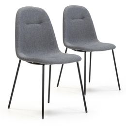 STUHL 2er-Set Brenda Grau
