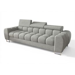 Fun M&ouml;bel SOFA 3-sitzer Bastien In Stoff Aragon