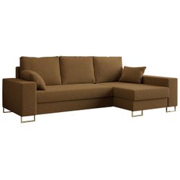 ECKSOFA Dorian Boucle Braun