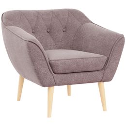 SESSEL Pirs 1 Sitzer Strukture Rosa
