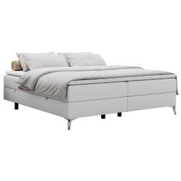 BOXBETT LESS 120/200 Wei&szlig; Kunstleder - H3