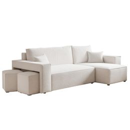 Fun M&ouml;bel ECKSOFA Adara Inkl. Hocker