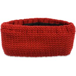 Stirnband styleBREAKER "Einfarbiges Stirnband in feiner H&auml;kel Optik", Damen, braun (rost), 100% Polyacryl PAN. Futter: 100% Polyester PES., Modisch, M&uuml;tzen Stirnband