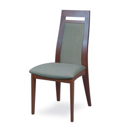 Esszimmerstuhl Home Affaire "CLIO", nuss, watergr&uuml;n, nussbaum, watergr&uuml;n, B:48cm H:101cm T:58cm, Massivholz, St&uuml;hle, Esszimmerstuhl, Stuhl mit wasserabweisender Stoff