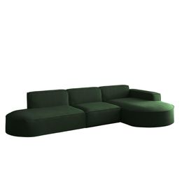 Fun M&ouml;bel ECKSOFA Ottomane Palma Opera Velvet