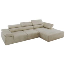 ECKSOFA RILASSO L Beige Velvet - rechts