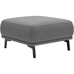 Sch&ouml;ner Wohnen Kollektion Polsterhocker "Tossa, smarte Erg&auml;nzung f&uuml;r dein Wohnzimmer, Breite 73 cm", platin, B:73cm H:43cm T:73cm, 100% Polyester, SCH&Ouml;NER WOHNEN-KOLLEKTION, Hocker, Polsterhocker, Flexibler Komfort, edle Optik & saugroboterfreundlich