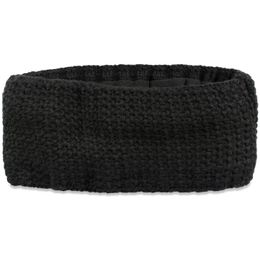Stirnband styleBREAKER "Einfarbiges Stirnband in feiner H&auml;kel Optik", Damen, schwarz, 100% Polyacryl PAN. Futter: 100% Polyester PES., Modisch, M&uuml;tzen Stirnband