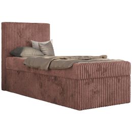 JUGENDBETT TILIO 90/200 - Rosa - H3 - Links Seite