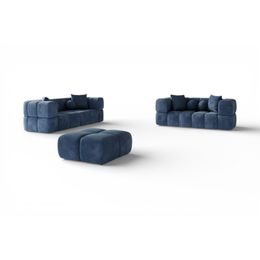 Fun M&ouml;bel SOFASET Vega 3-2 Inkl. Hocker