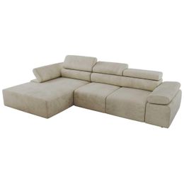 ECKSOFA RILASSO L Beige Velvet - links