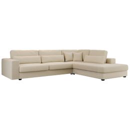 ECKSOFA Savona Beige Boucle - rechts