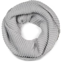 Loop styleBREAKER "Strick Loop Wellenmuster", Damen, grau (hellgrau), Obermaterial: 100% Polyacryl PAN., Modisch, Modet&uuml;cher Loop